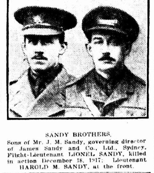 Virtual War Memorial | James Lionel Montague SANDY