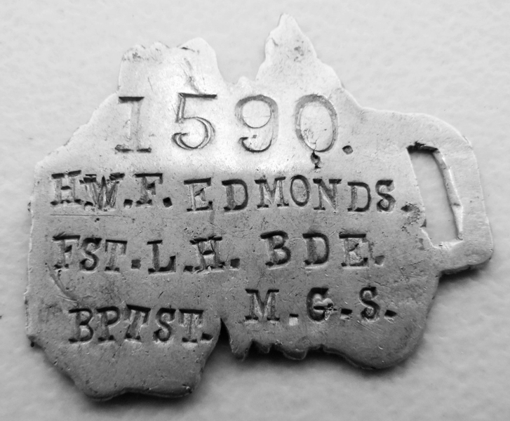 Virtual War Memorial | William Frederick Herbert (Bert) EDMONDS