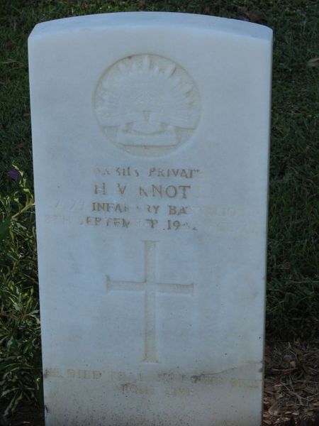 Virtual War Memorial | Horace Vivian KNOTT